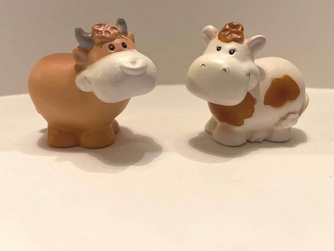 Enesco Rare Mr. and Mrs. Cow - Noah's Ark Figurines - Etsy