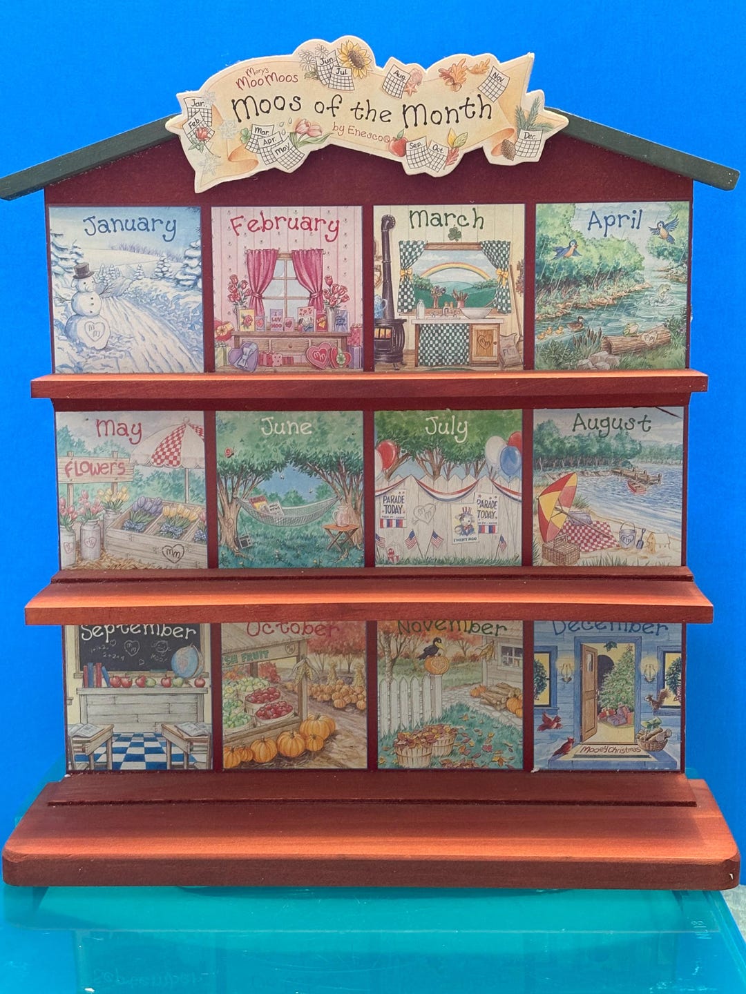 Mary's Moo Moos Moos of the Month Shadow Box Display MMM032 - Etsy