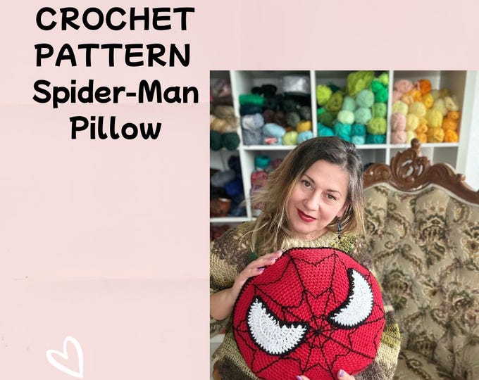 Grid Pattern | Spider Man Crochet Pillow Pattern - Etsy Canada