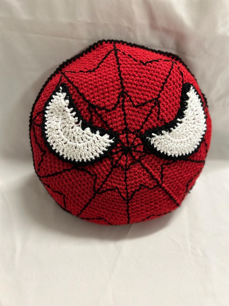 Spider-man Crochet Pillow Crochet Pattern for Kids Room Decor or ...