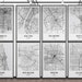 Saint-Etienne France City Map Print Poster Map Print poster Minimalist ...
