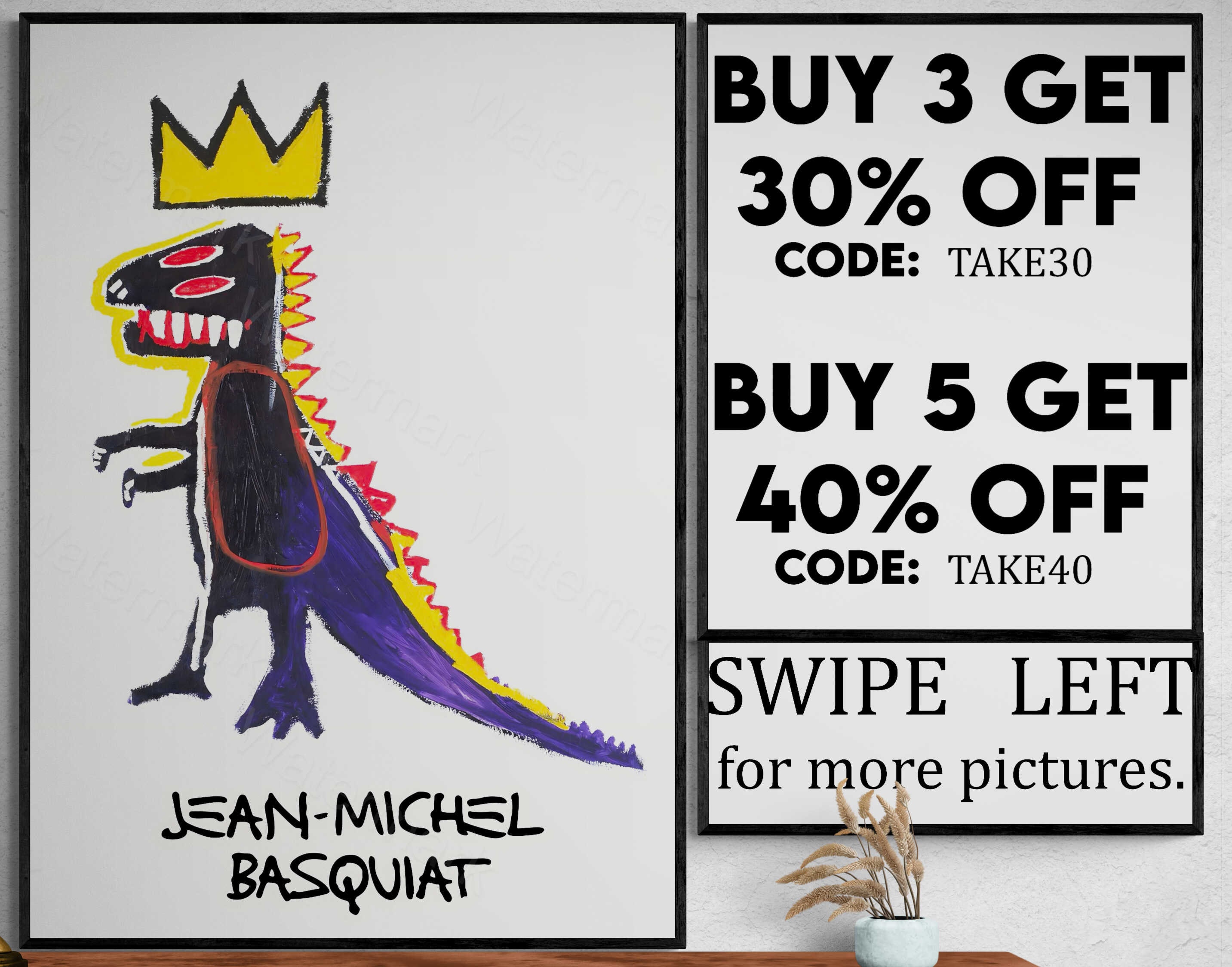 Jean Michel Basquiat Dinosaur