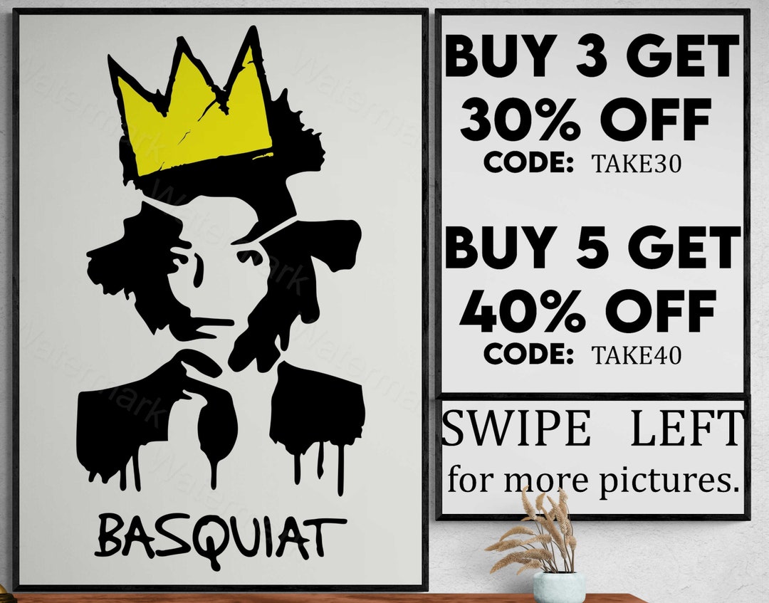 Jean Michel Basquiat Crown Quality Art Print BAS001 - Etsy