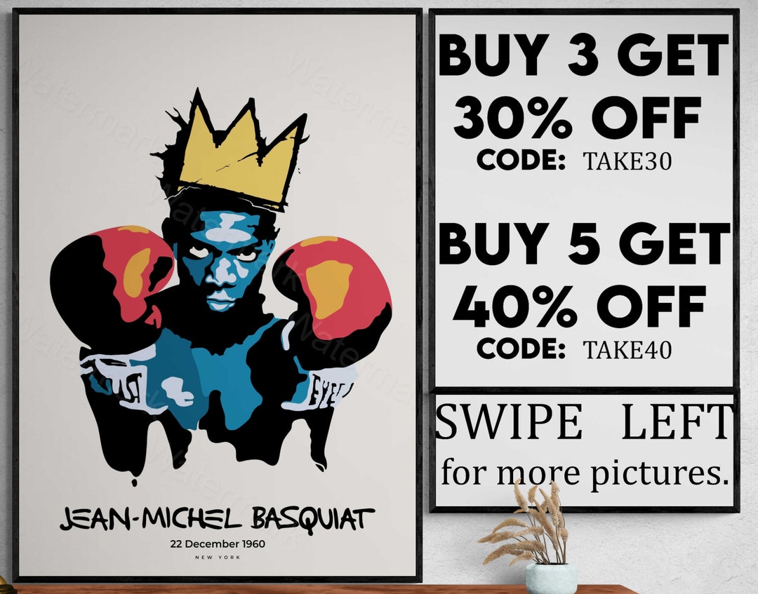 Jean Michel Basquiat Boxer Quality Art Print BAS009 - Etsy