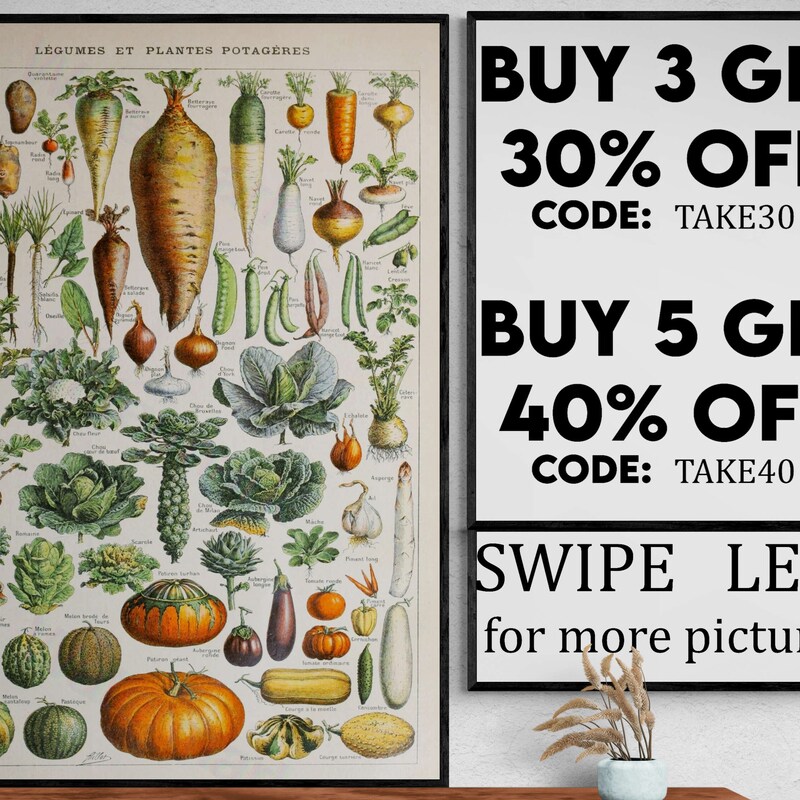 Vegetable Poster - Etsy