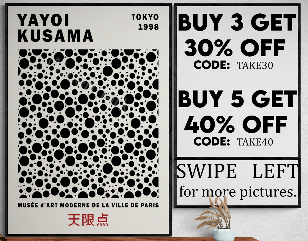 Yayoi Kusama Black Circles Quality Art Print YK026 - Etsy UK