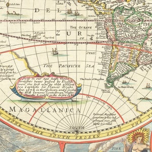 World Map Historic Old World Map 1626 Old Antique BOHO Map - Etsy UK