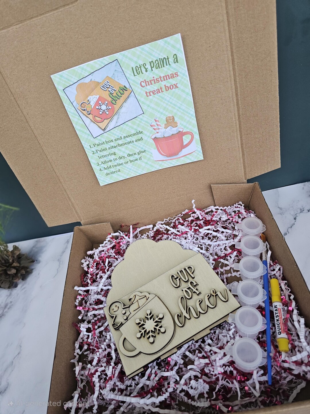 Christmas Cup of Cheer DIY Paint Kit - Etsy