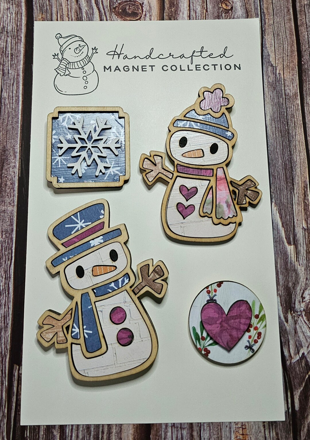 Snowy Snowmen Magnet Collection - Etsy