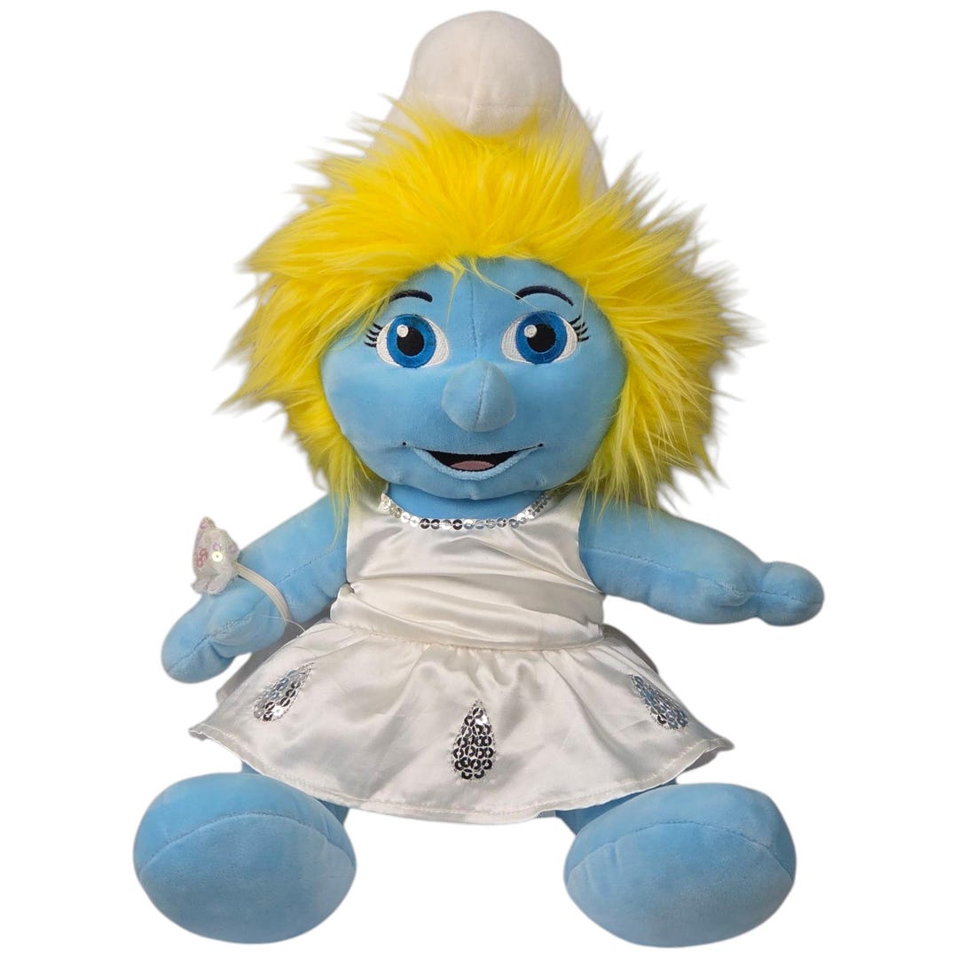 The Smurfs Smurfette Build A Bear Workshop 16.5" Plush With Dress - Etsy