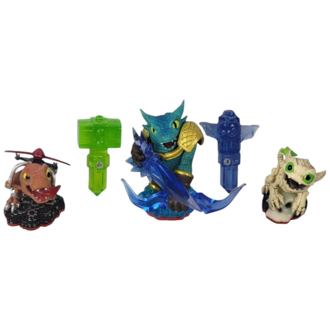 Skylanders Crystals & Character Figures Lot - Snap Shot, Funny Bone and ...