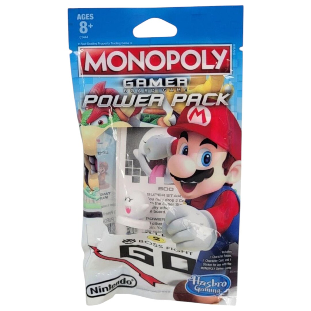 Monopoly Gamer Board Game Power Pack Nintendo Super Mario Boo Token ...