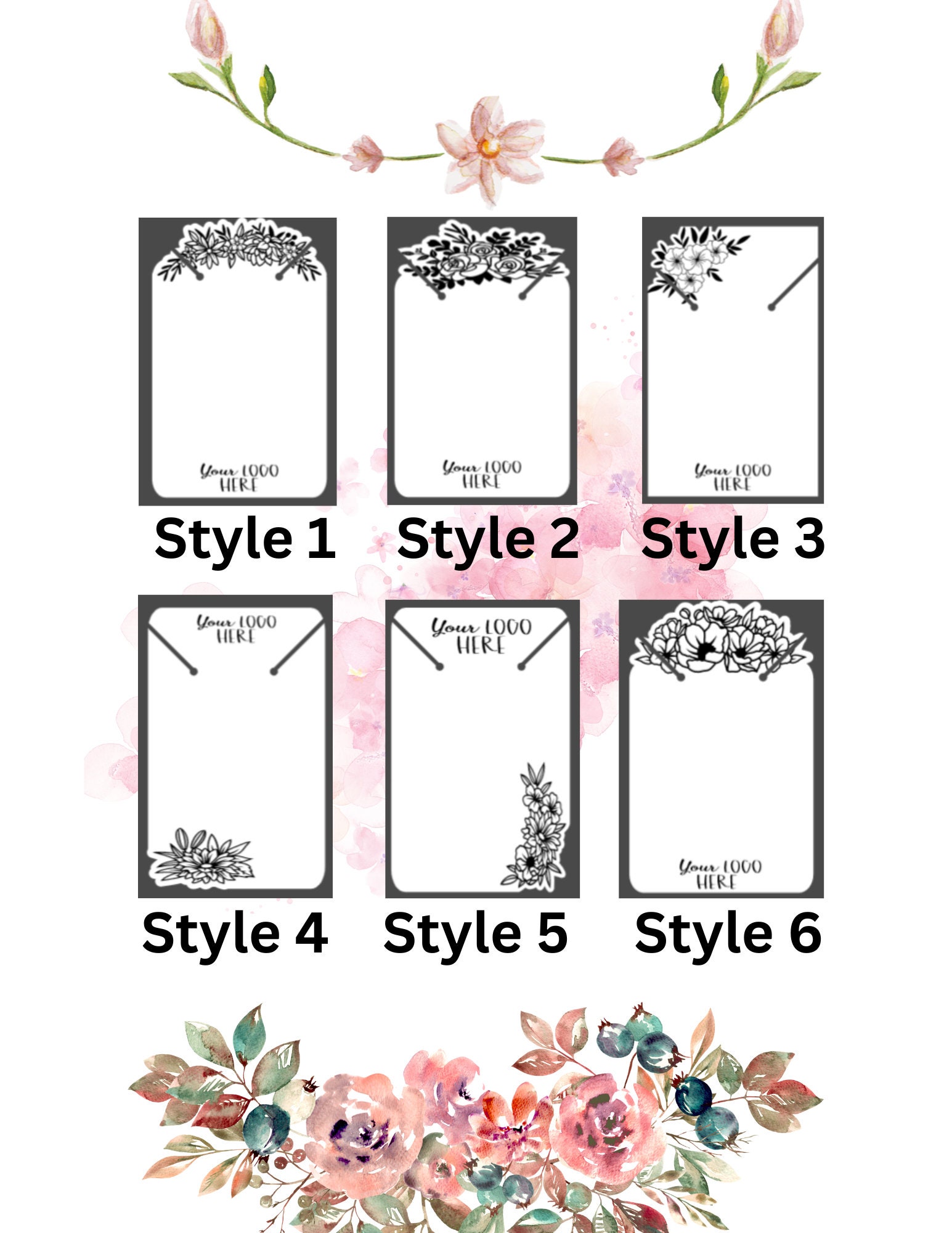 Custom Necklace Cards Necklace Cards With Logo Personalized - Etsy