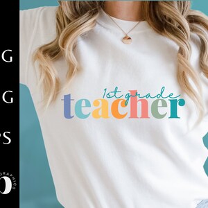 1st Grade Teacher SVG | First Grade Teacher PNG | Back to School Svg ...