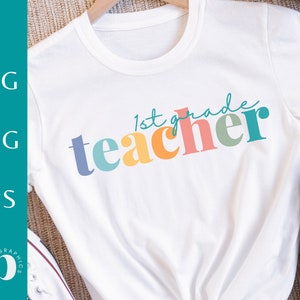 1st Grade Teacher SVG | First Grade Teacher PNG | Back to School Svg ...