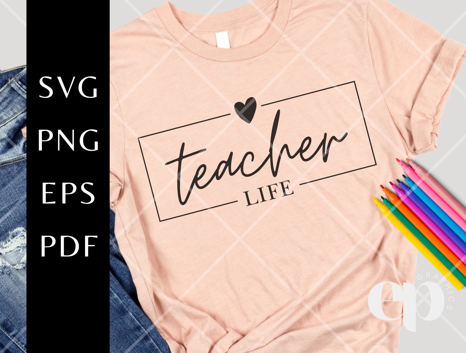 Teacher Life SVG Back to School SVG Teacher Gift SVG - Etsy