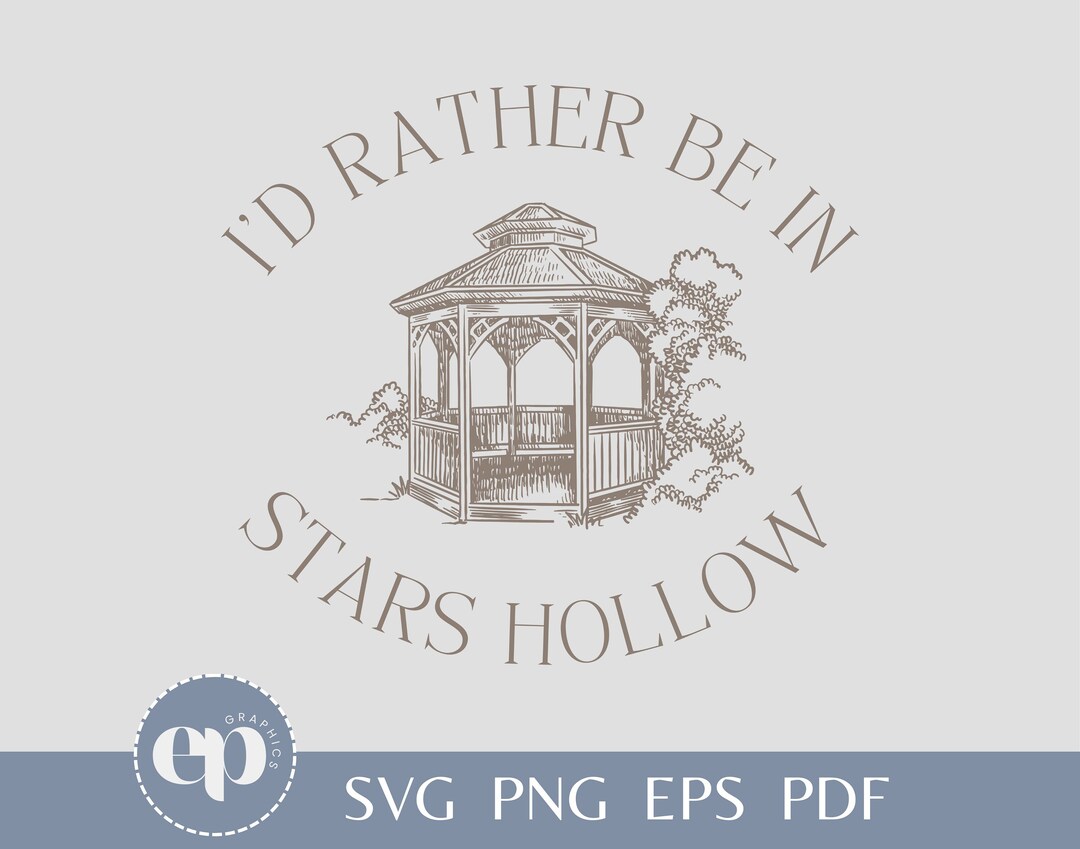 Stars Hollow SVG: Gilmore Girls Inspired Design (digital Download) - Etsy