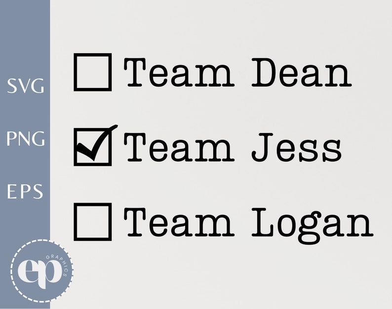 Team Jess SVG Gilmore Girls SVG Team Jess Gilmore Girls - Etsy UK