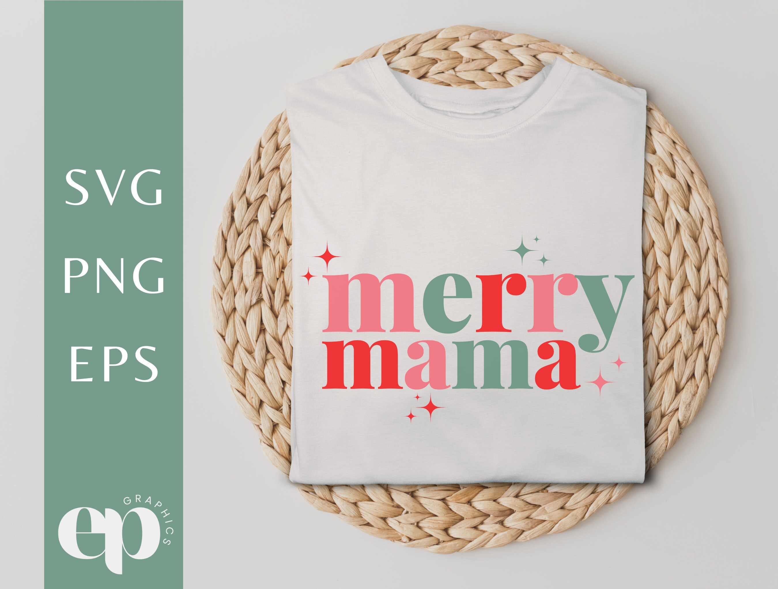 Merry Mama Merry Mini SVG Bundle Merry Mama and Mini Shirt - Etsy