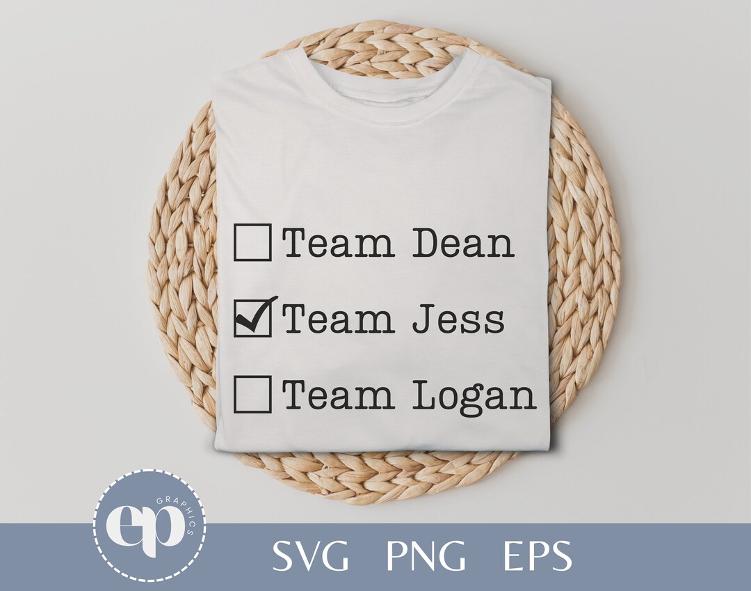 Team Jess SVG | Gilmore Girls SVG | Team Jess Gilmore Girls PNG for ...