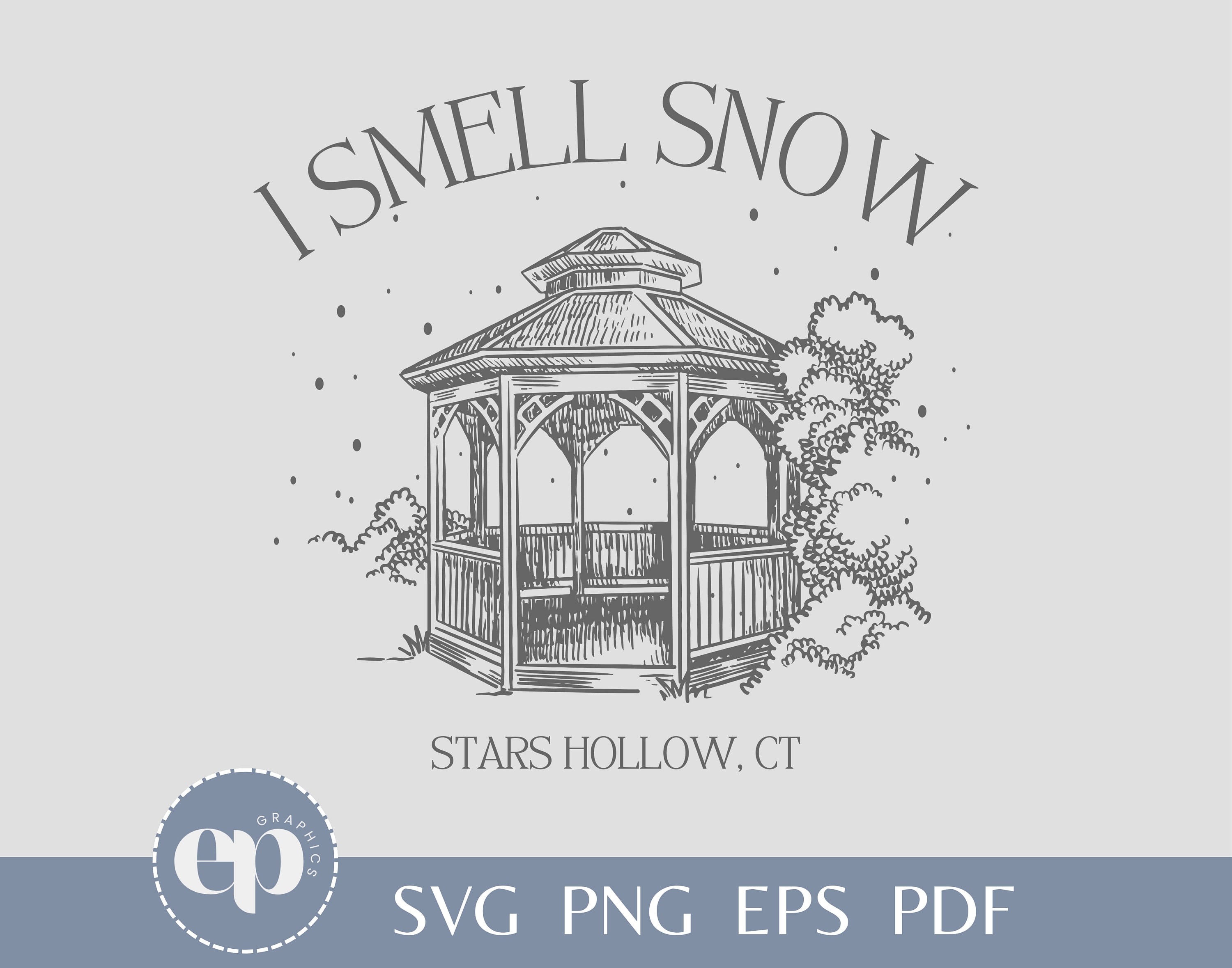 I Smell Snow Stars Hollow SVG: Gilmore Girls Design (digital Download ...
