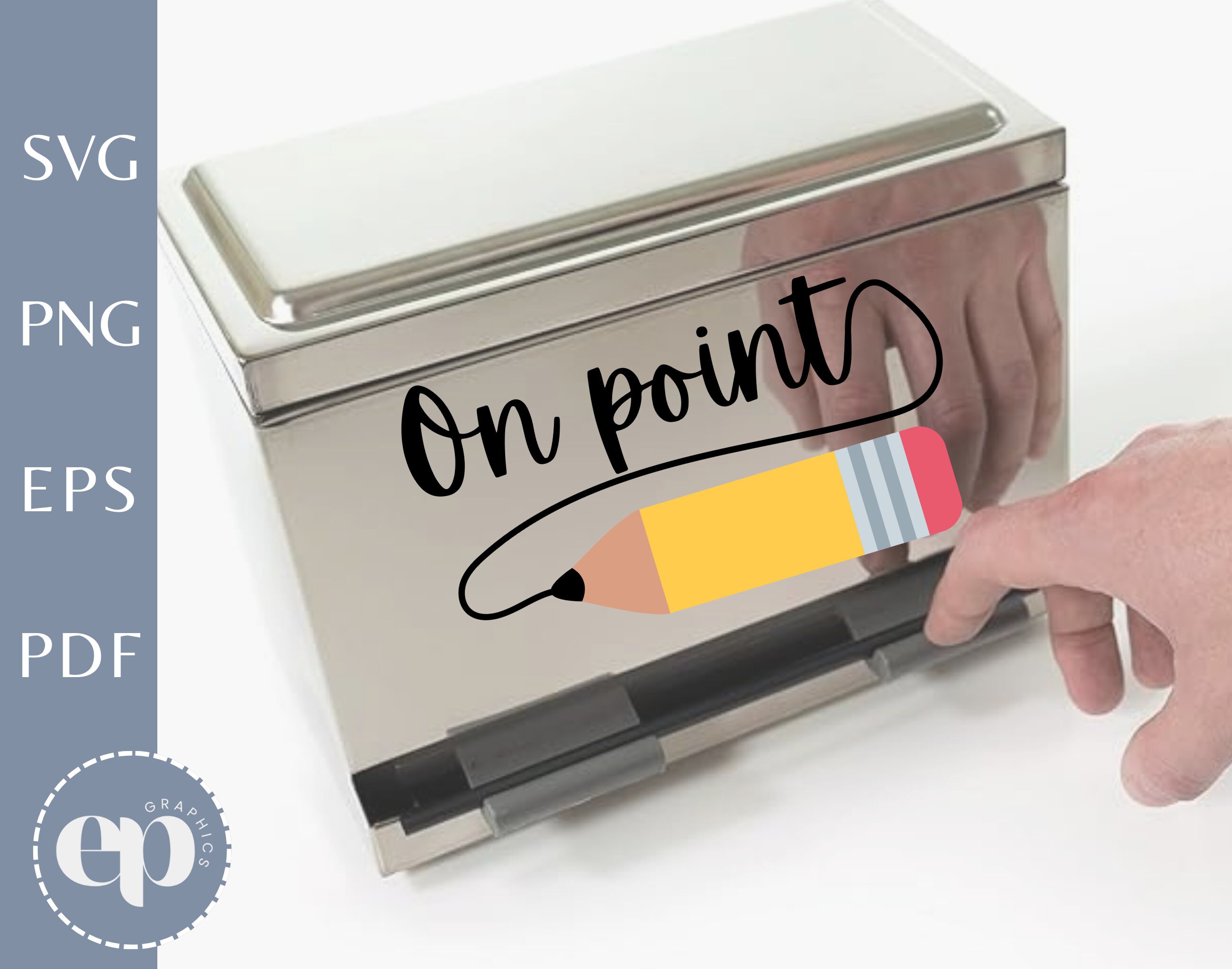 On Point Pencil SVG on Point Pencil PNG Teacher Gift SVG - Etsy UK