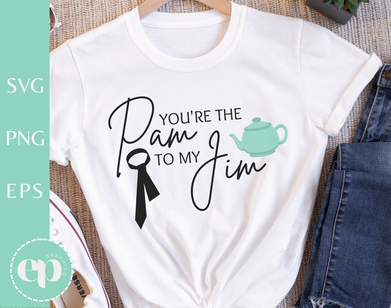 Jim to My Pam SVG Pam to My Jim SVG the Office SVG Bundle - Etsy