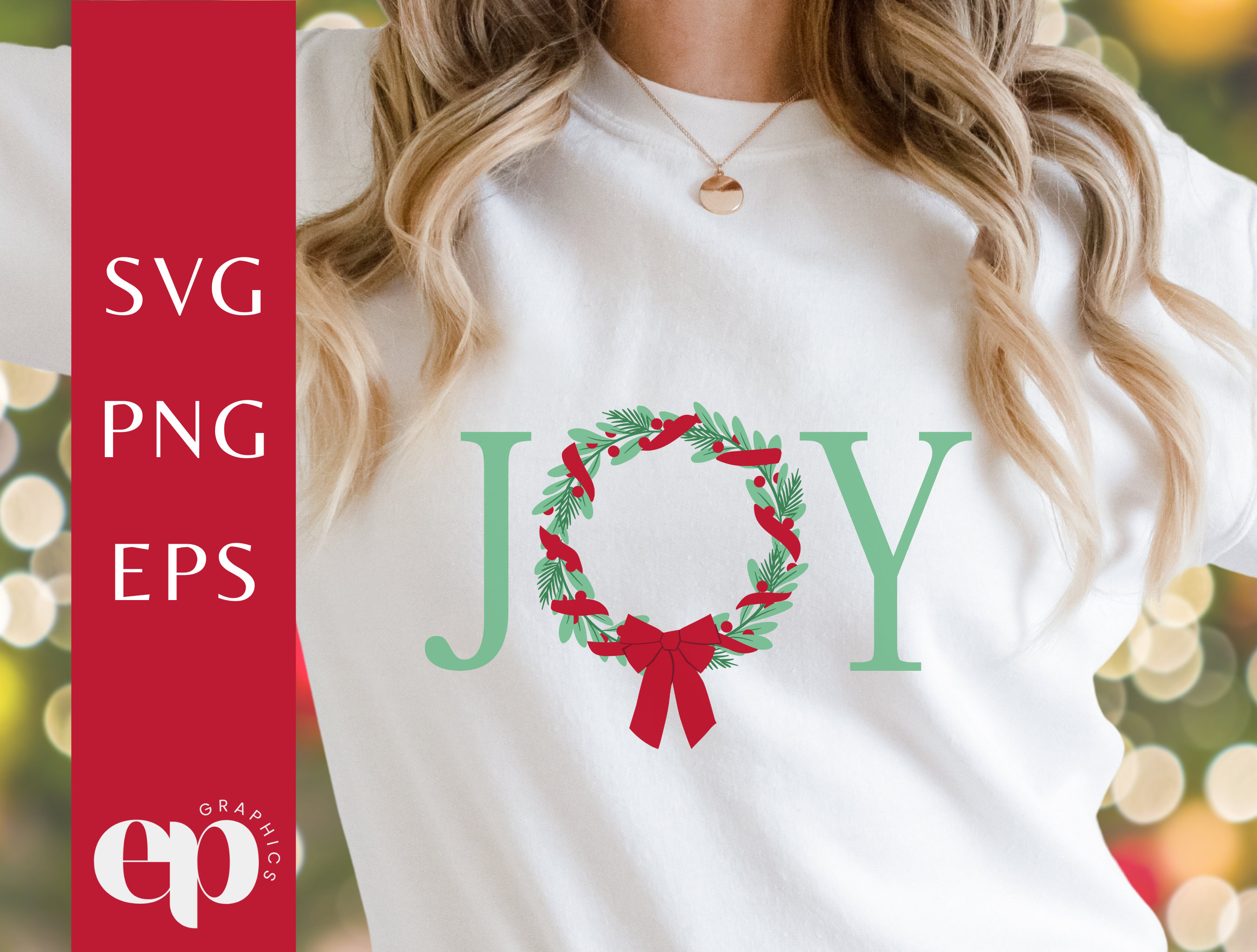 Joy SVG Christmas SVG Joy Wreath SVG Svg Files for - Etsy