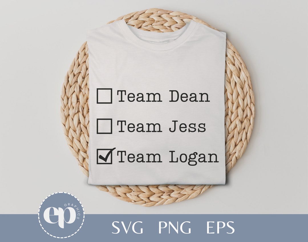 Team Logan Gilmore Girls SVG PNG EPS: Shirt Design (digital Download ...