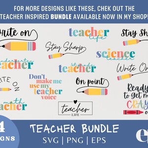 Write on Pencil PNG | Write on Pencil SVG | Teacher Gift SVG | Back to ...
