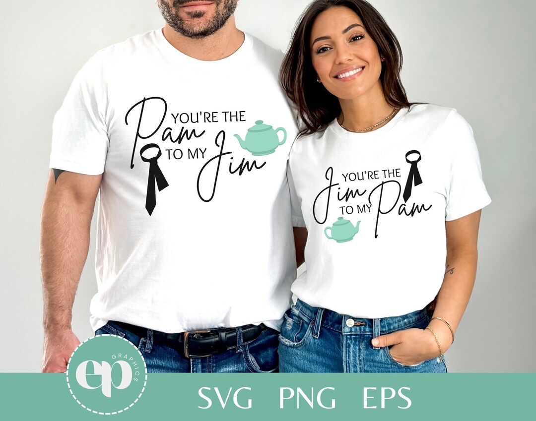 Jim to My Pam SVG Pam to My Jim SVG the Office SVG Bundle - Etsy