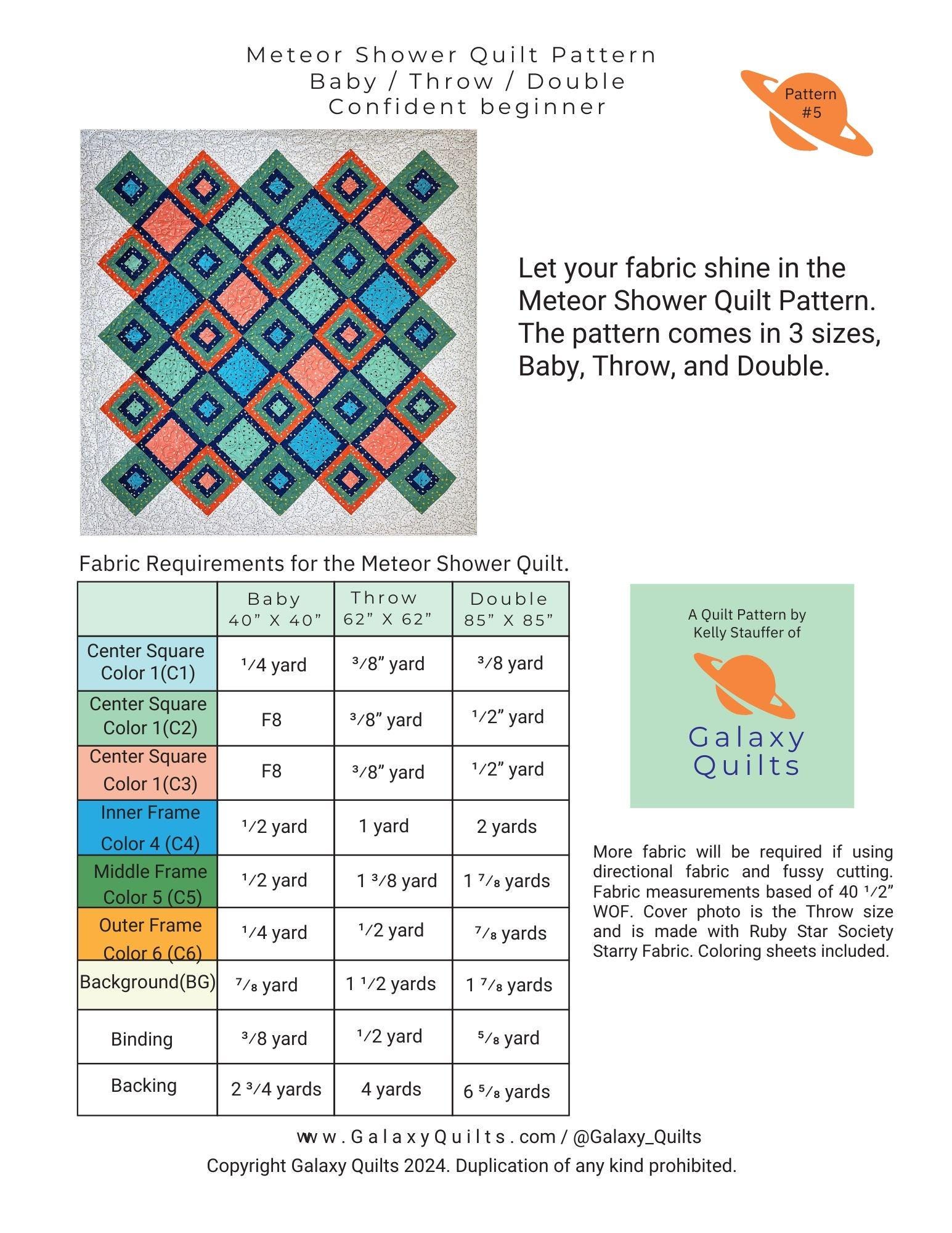 Modern Quilt Pattern Pdf - Etsy