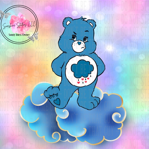 Grumpy Carebear Png - Etsy