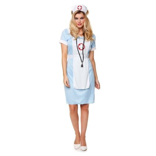 Adult Ladies Nurse Costume Hospital Uniform Book Week Halloween Fancy ...