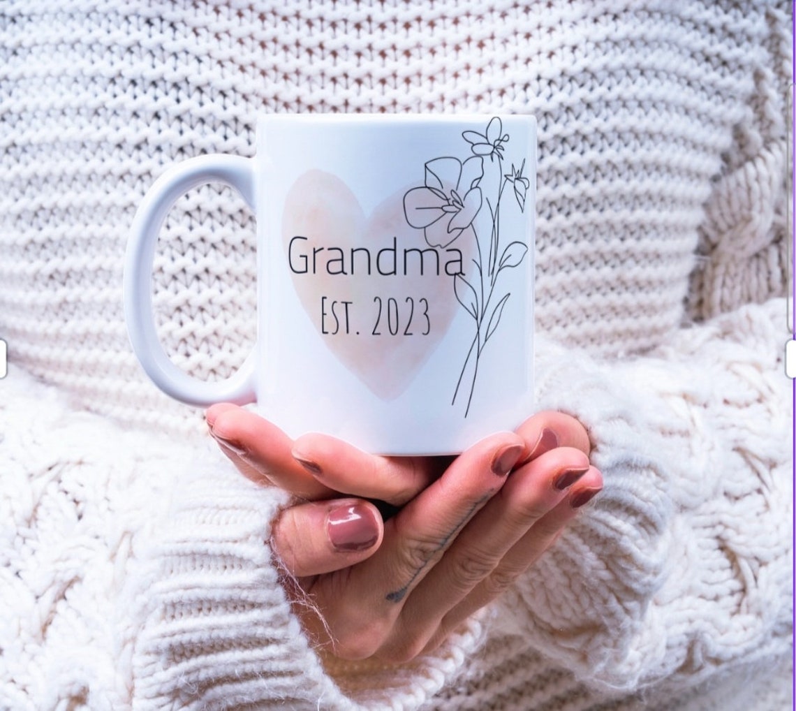 DIGITAL New Grandma Est. 2023 / Grandmother to Be / Granny Nana ...