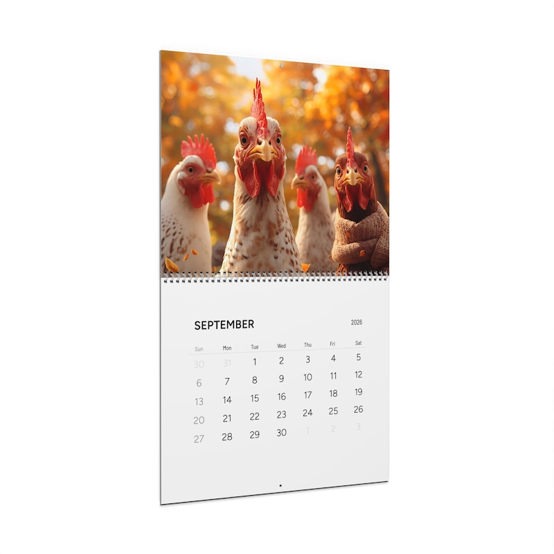 Chicken Calendar 2026 - Etsy