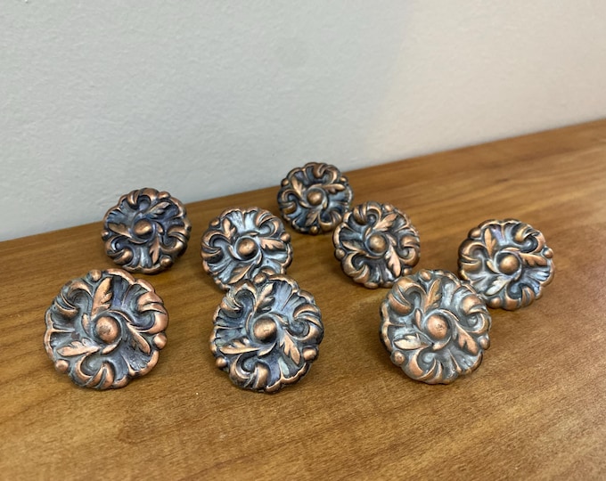 1960's French Provincial Floral Cabinet Knobs - Etsy