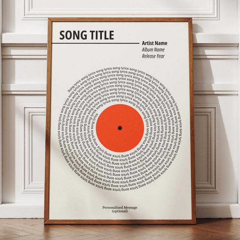 Song Lyrics Wall Art - Etsy