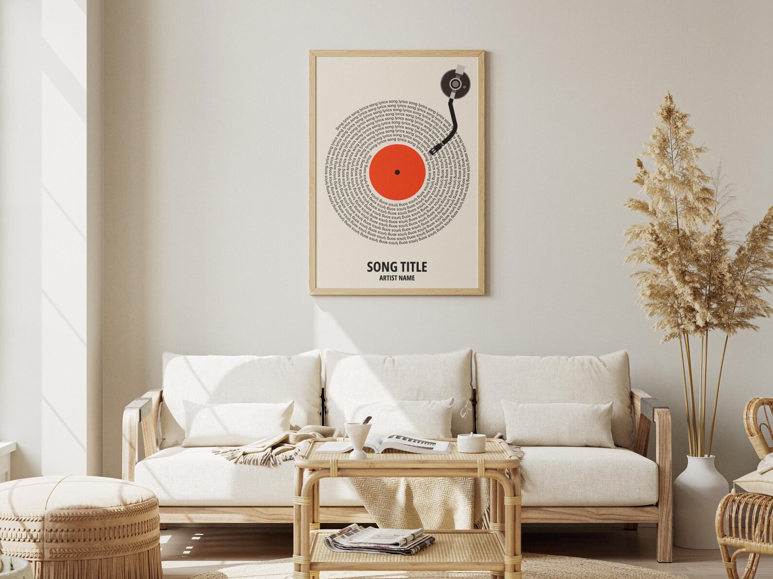 Custom Song Lyrics Print, Personalised Music Poster, Customizable Music ...