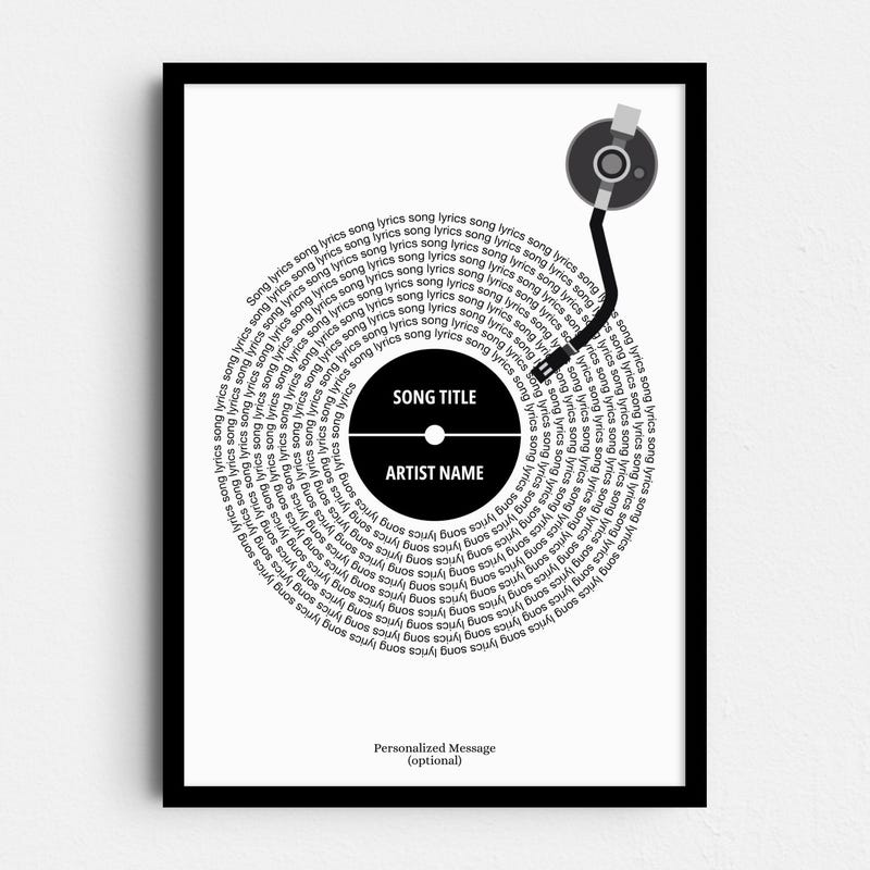 Song Lyrics Wall Art - Etsy
