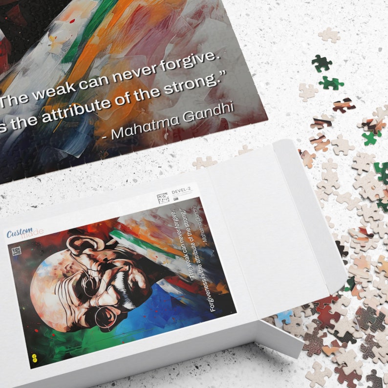 Mahatma Gandhi Inspirational Quotes 1000-piece Puzzle Series - Etsy