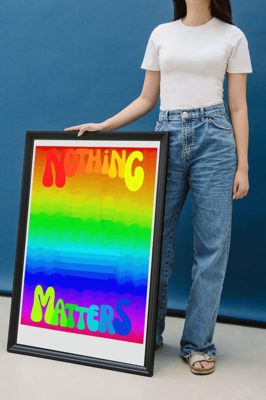 Psychedelic Wall Art Trippy Wall Art Instant Download Nothing Matters Wall Decor Etsy