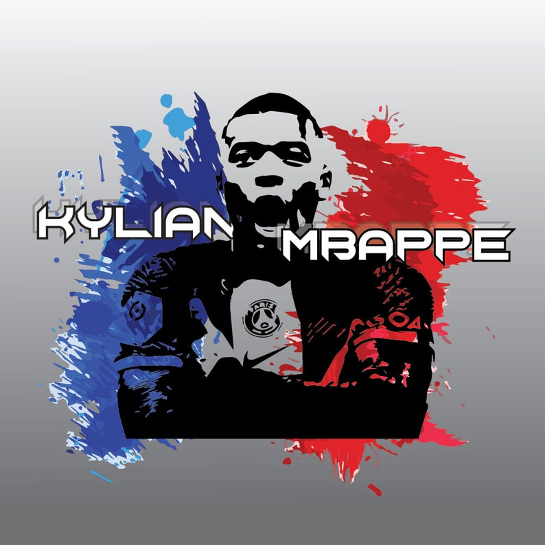 KYLIAN MBAPPE | PNG Photo | Printable T-shirt Design | Football ...