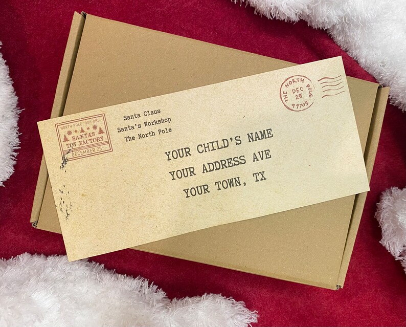 Personalized Letter From Santa Bundle | Package W/ Reindeer Food, Santa ...