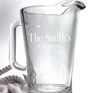 Ring Dunk|personalized Glass Drink Pitcher | 60 Oz Glass Beverage ...