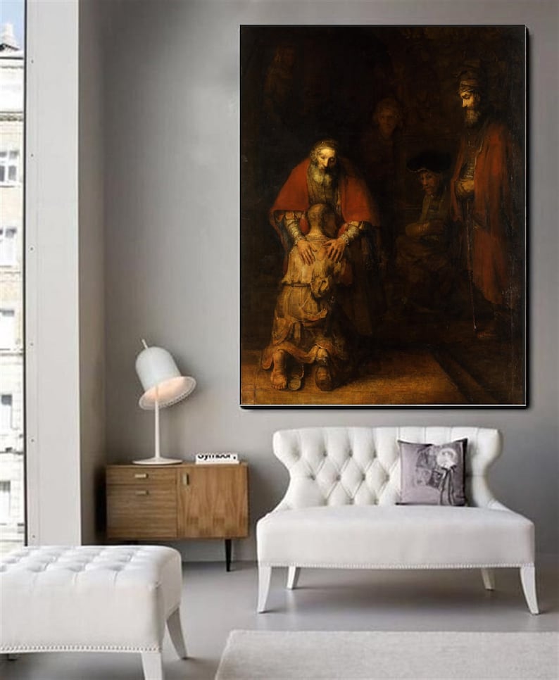Rembrandt the Return, of the Prodigal Son 1663 ,the Return Decor,modern ...