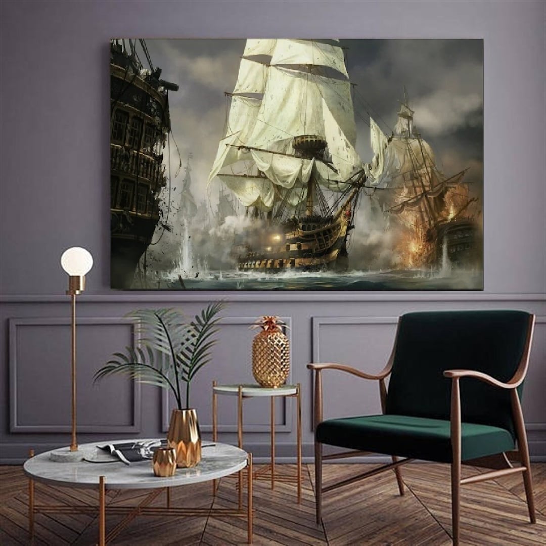 Napoleon Ship,pirates Ship,canvas Wall Art,sailboat Wall Art,pirate ...