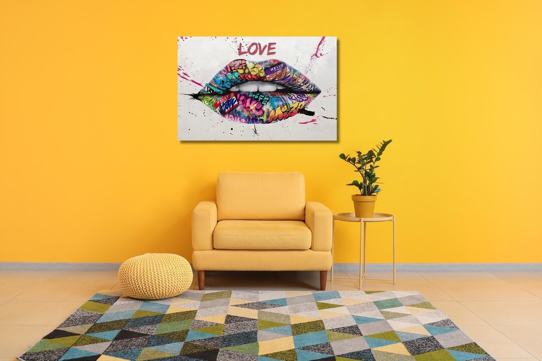 Banksy Graffiti Art, Banksy Street Art, Banksy Love Decor, Banksy Hello, Canvas Wall Art, Ready ...