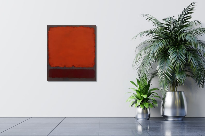 Mark Rothko, Rothko, Orange, Red and Red, 1962,modern Canvas Print ...