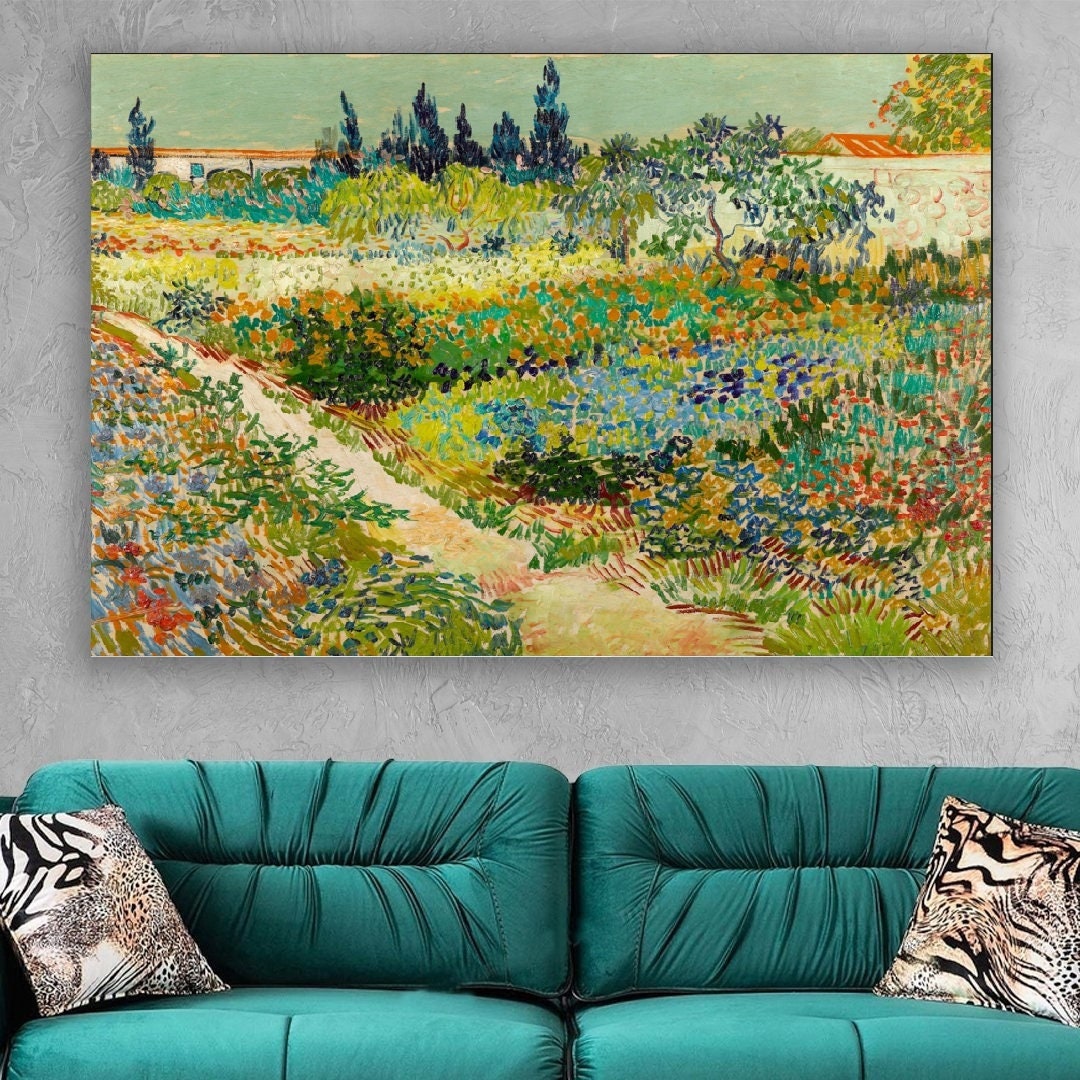 1669, Garden at Arles, by Vincent Van Gogh,van Gogh Art,garden Arles ...